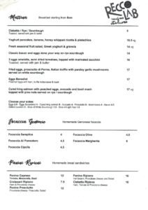 Special Lockdown Menu!